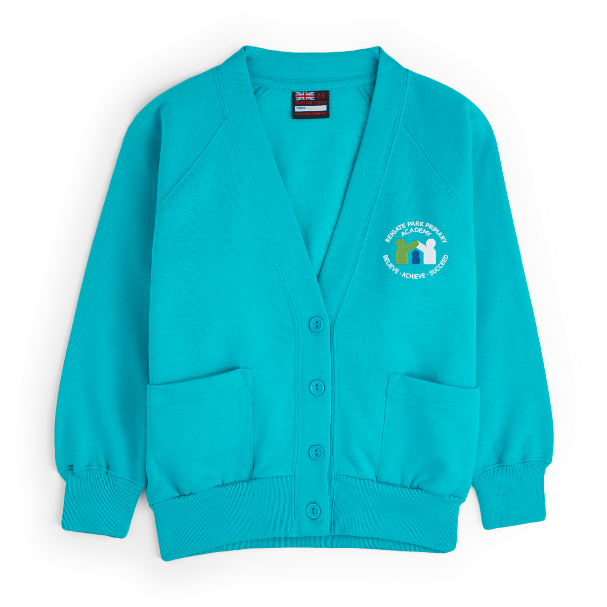 Reigate Park Primary Academy Cardigan - Turquoise – Andrew Hyde Reigate Park Primary Academy Cardigan - Turquoise – Andrew Hyde