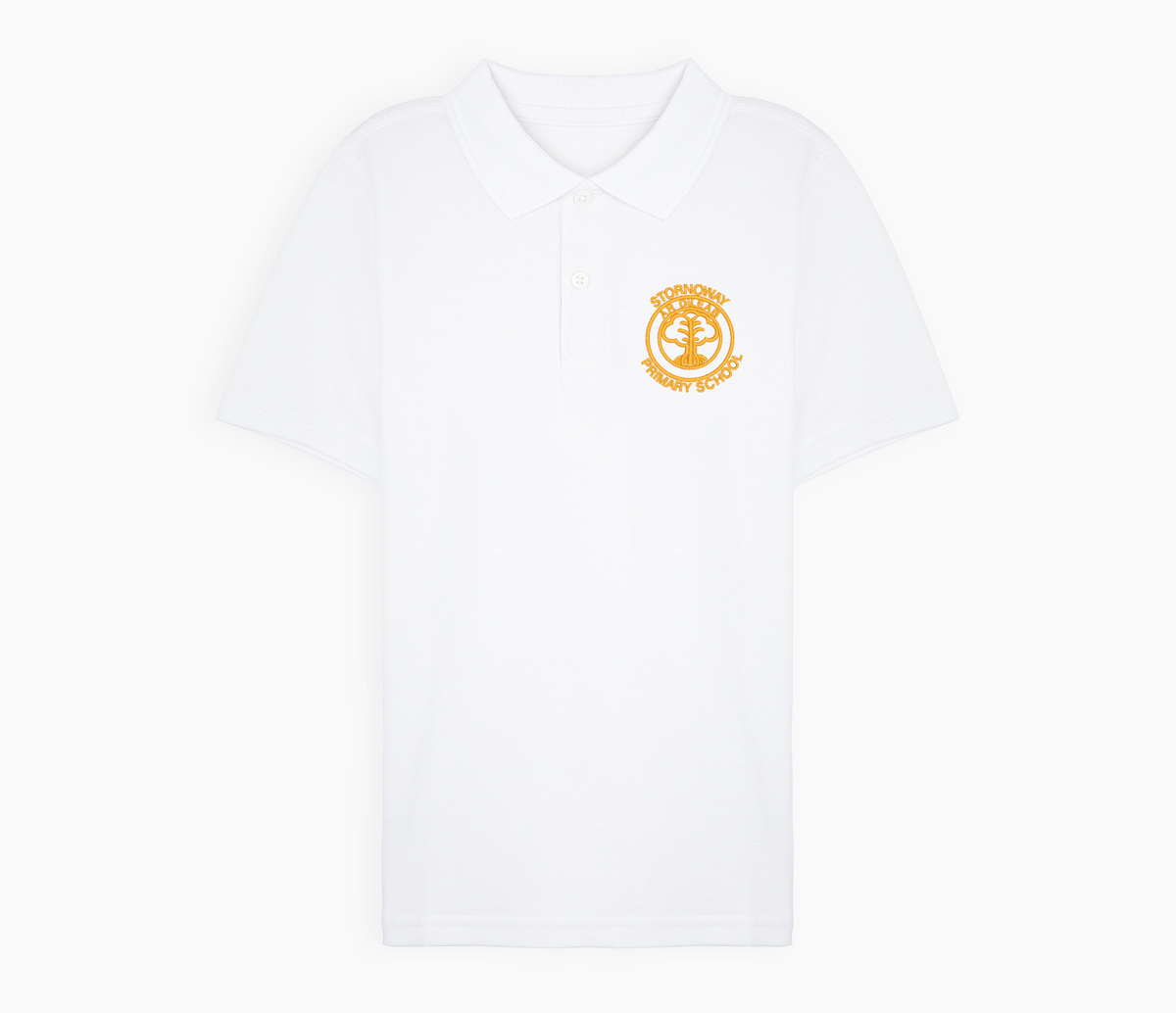 Stornoway Primary School Polo Shirt - White – Andrew Hyde